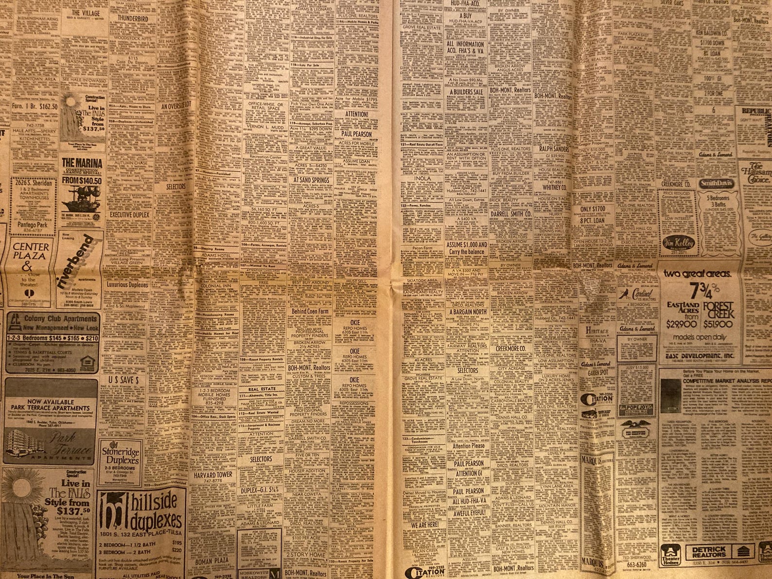 1 Lb Vintage 1970s Newspapers Lot - Aged Yellowed Newsprint for ...