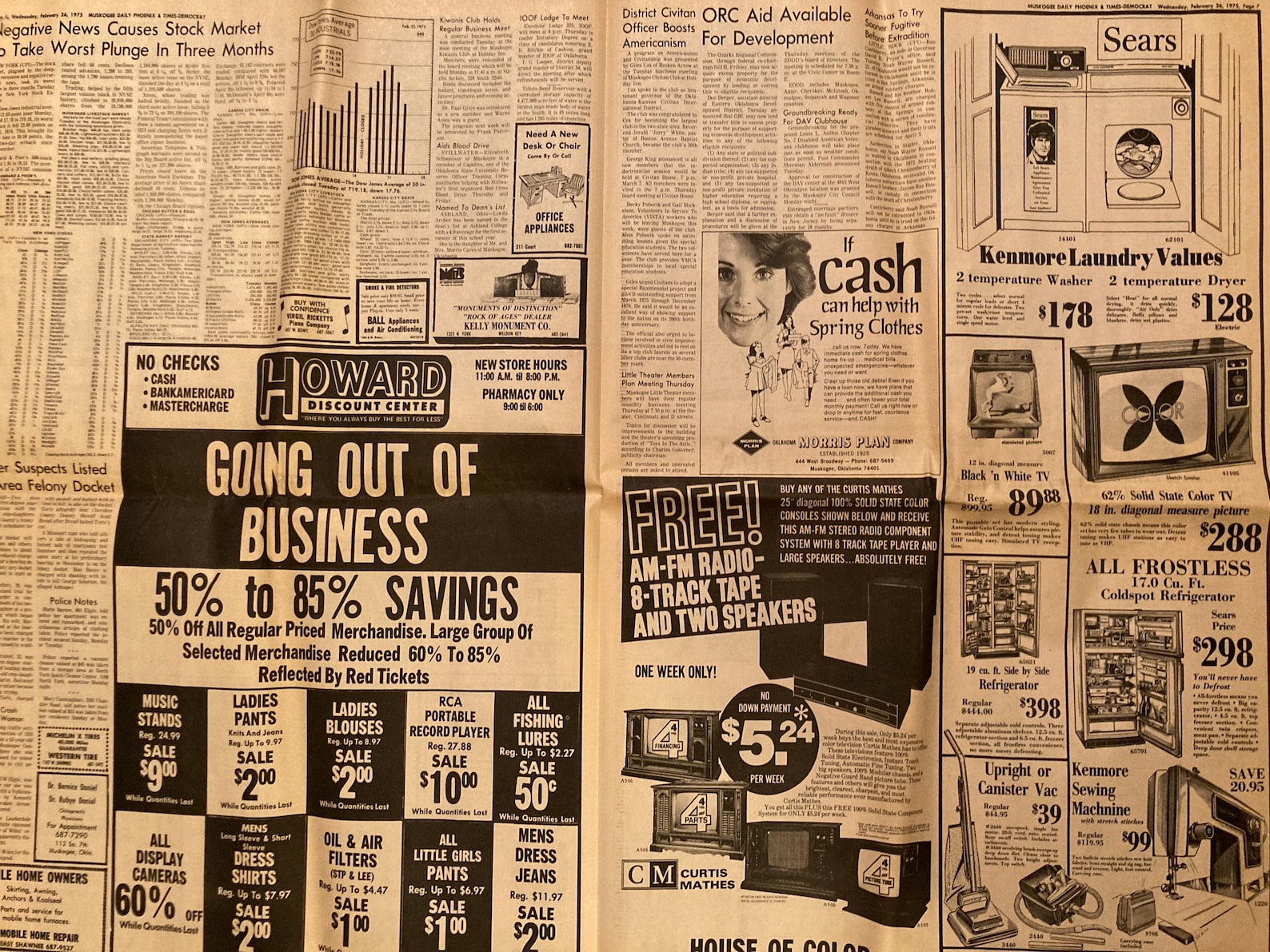 1 Lb Vintage 1970s Newspapers Lot - Aged Yellowed Newsprint for ...