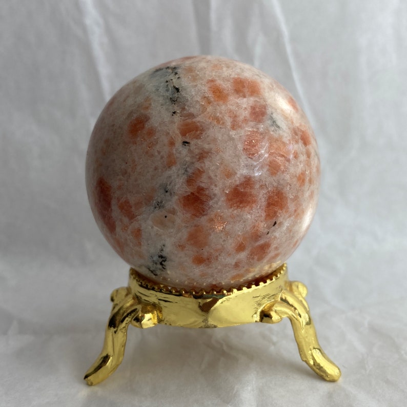 Sunstone Sphere 1.75" Sun Stone Gemstone Crystal Ball - Etsy