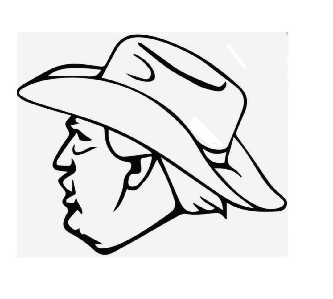 Cowboy Trump Stickers Decal Supporter Gift Work Truck Car SUV Van ...