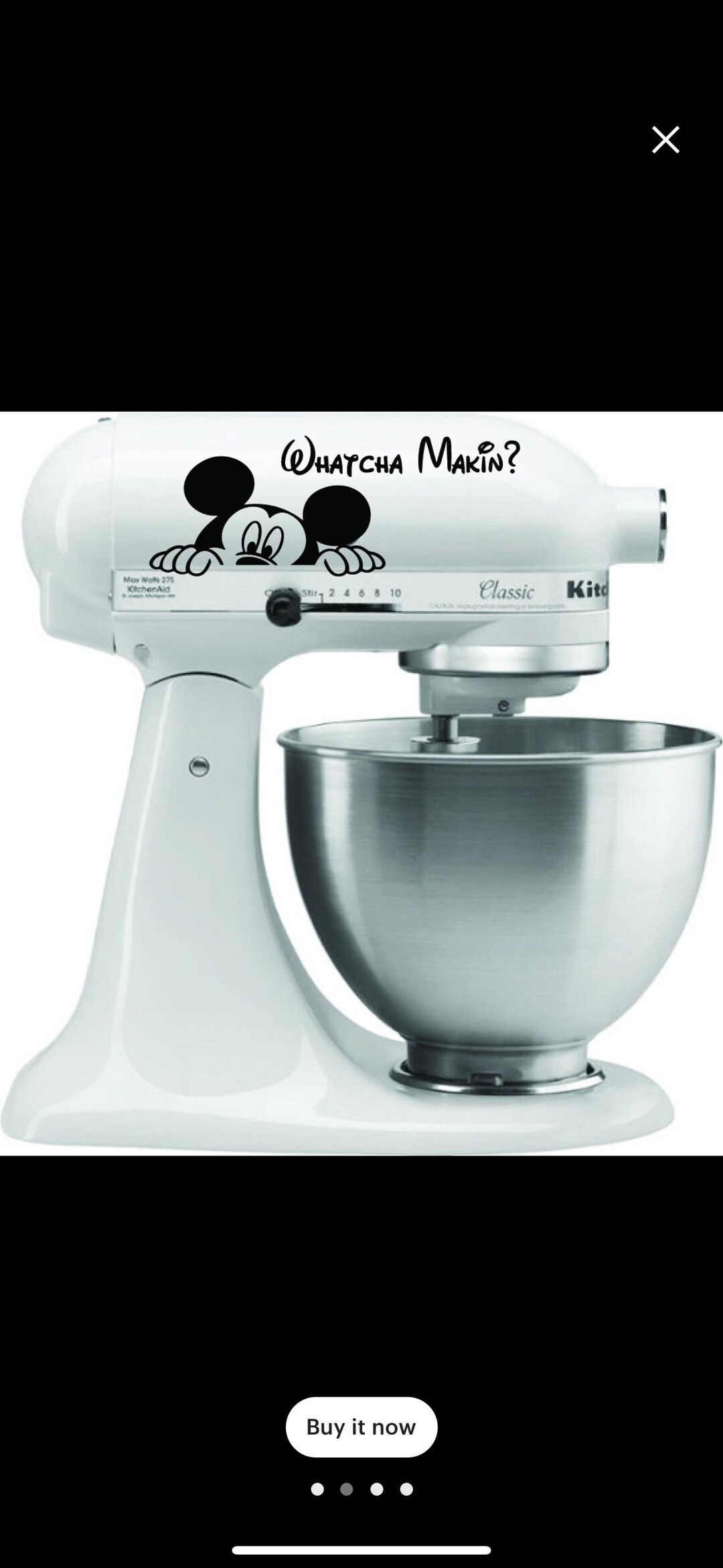 Kitchen Aid Mixer Decal Mikkeyy Peeker Sticker Baker Essential for Home ...