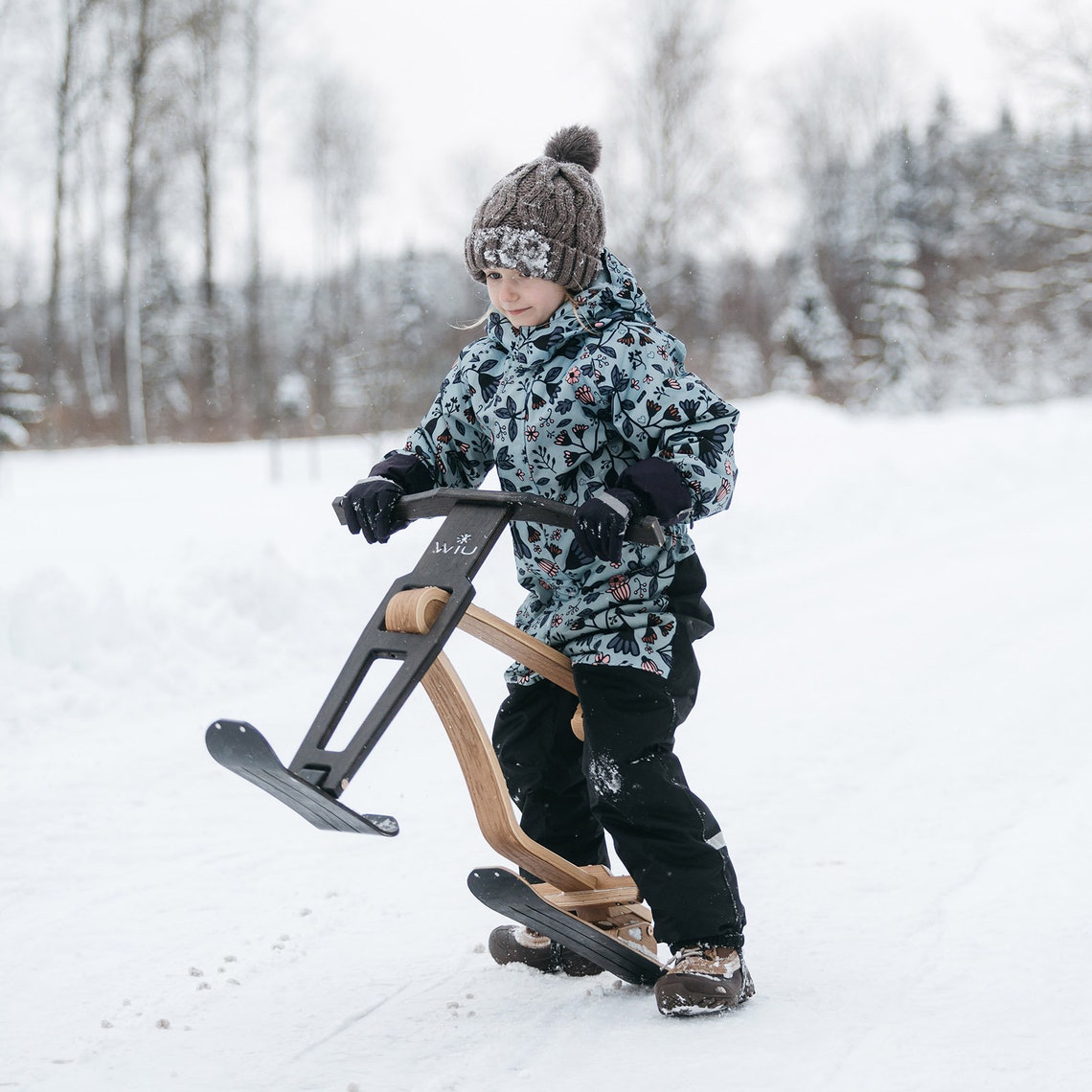 Snow Balance Bike Wiu Winter Ski Bike for Children Sled Ski - Etsy