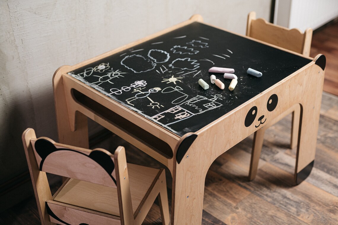 Kids & Toddler Table Weaning Table Montessori Craft Table - Etsy