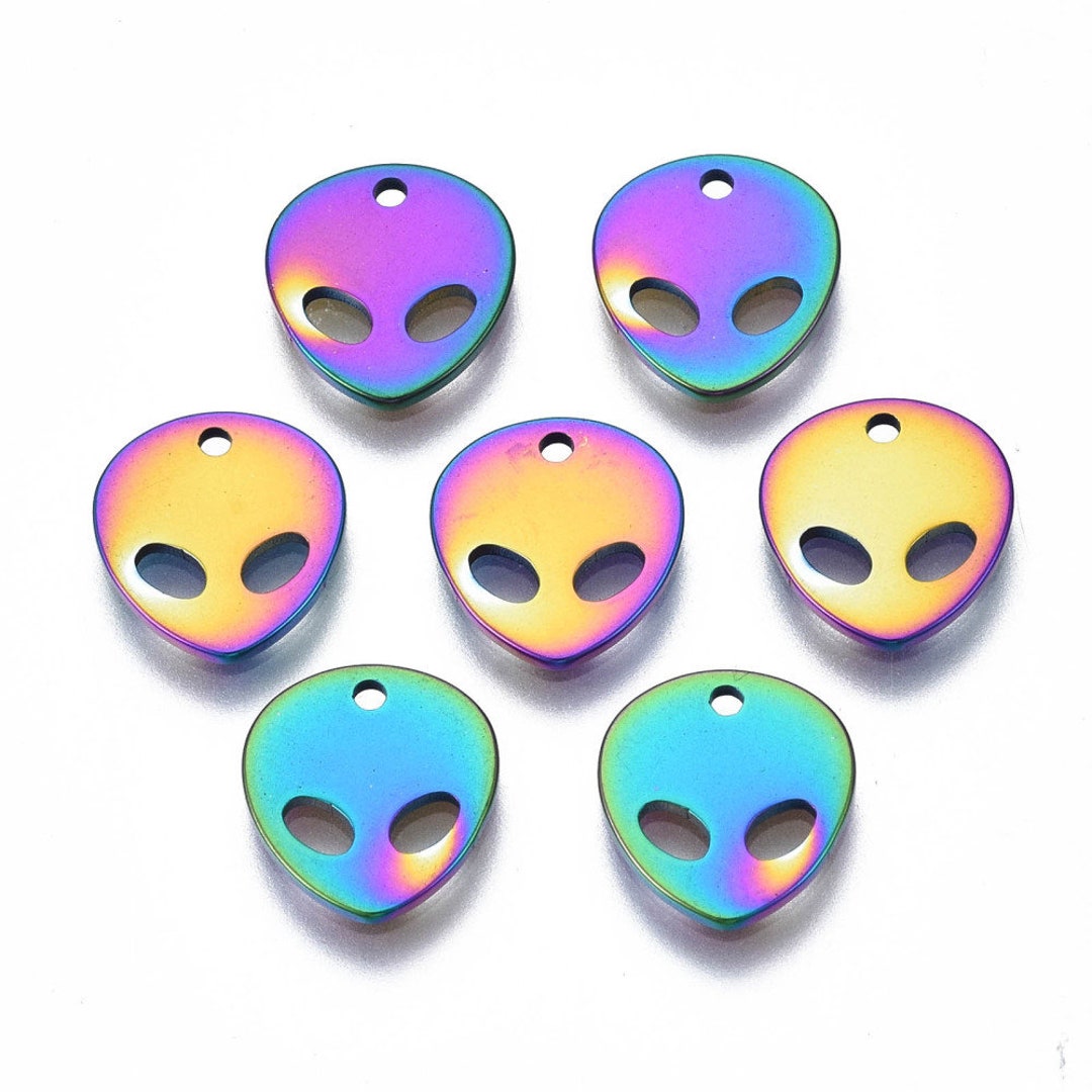 Rainbow Metal, Alien, Rack Plating Rainbow Color 304 Stainless Steel ...