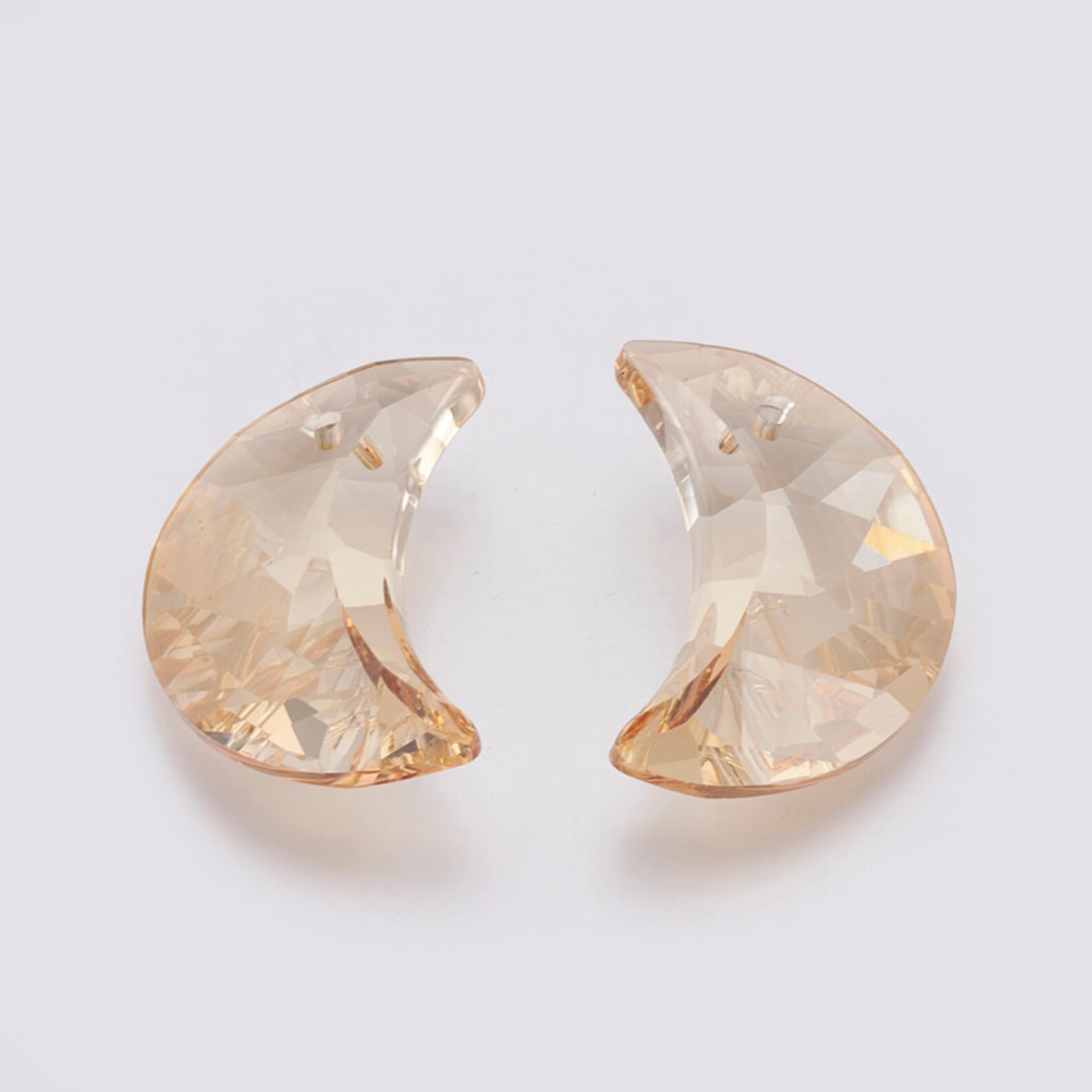 Crescent Moon, Violet Sky, 30mm, K9 Glass Rhinestone Pendants ...