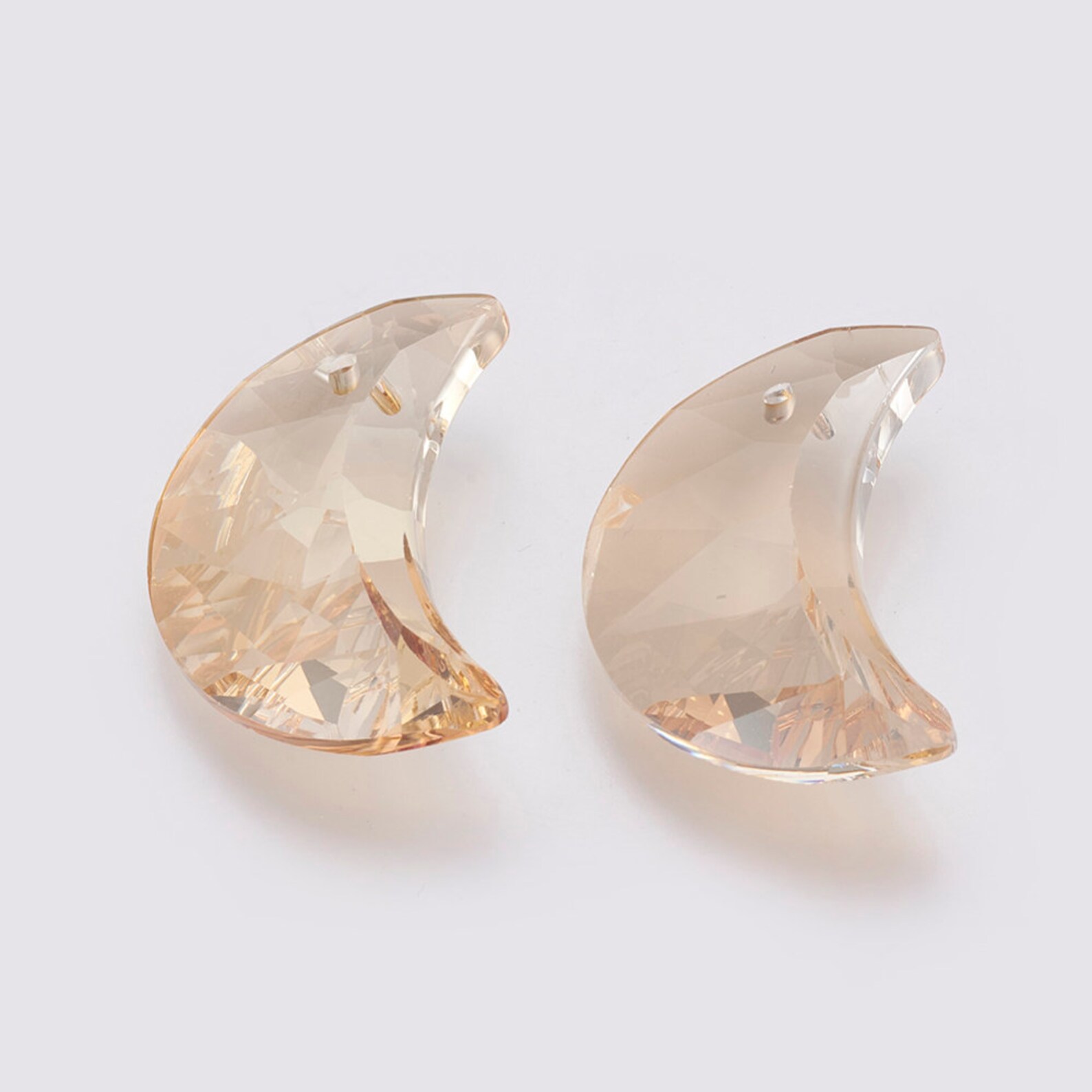 Crescent Moon, Violet Sky, 30mm, K9 Glass Rhinestone Pendants ...