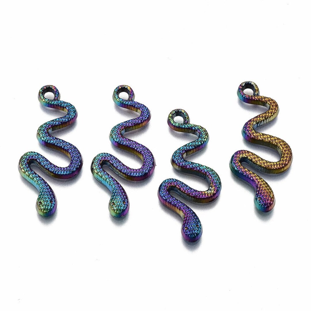 Rainbow Metal, Snake, Colorful, Rainbow Alloy Pendants, 3D Front, About ...