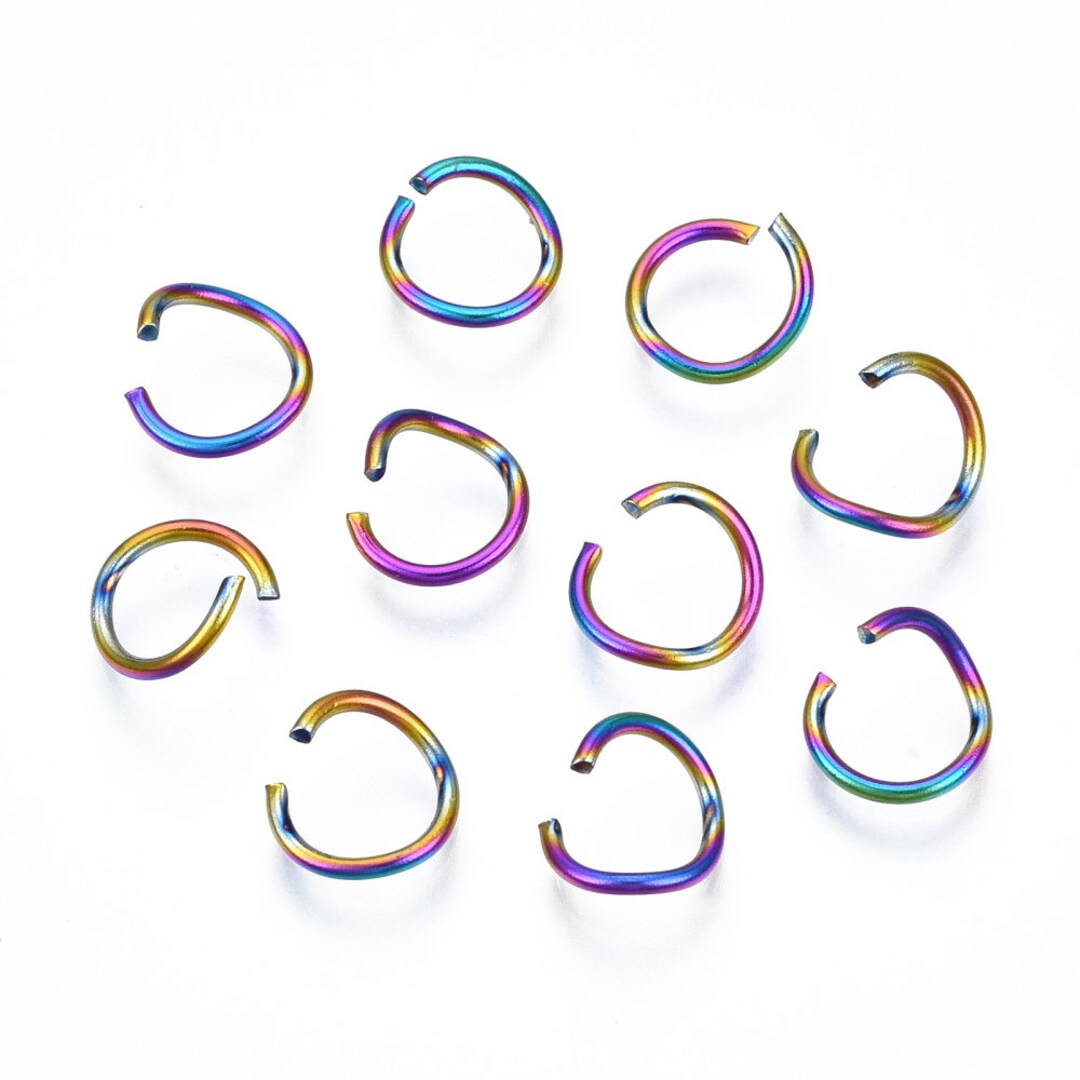 Rainbow Metal, Ion Plating(ip) Rainbow Color 304 Stainless Steel 8mm ...