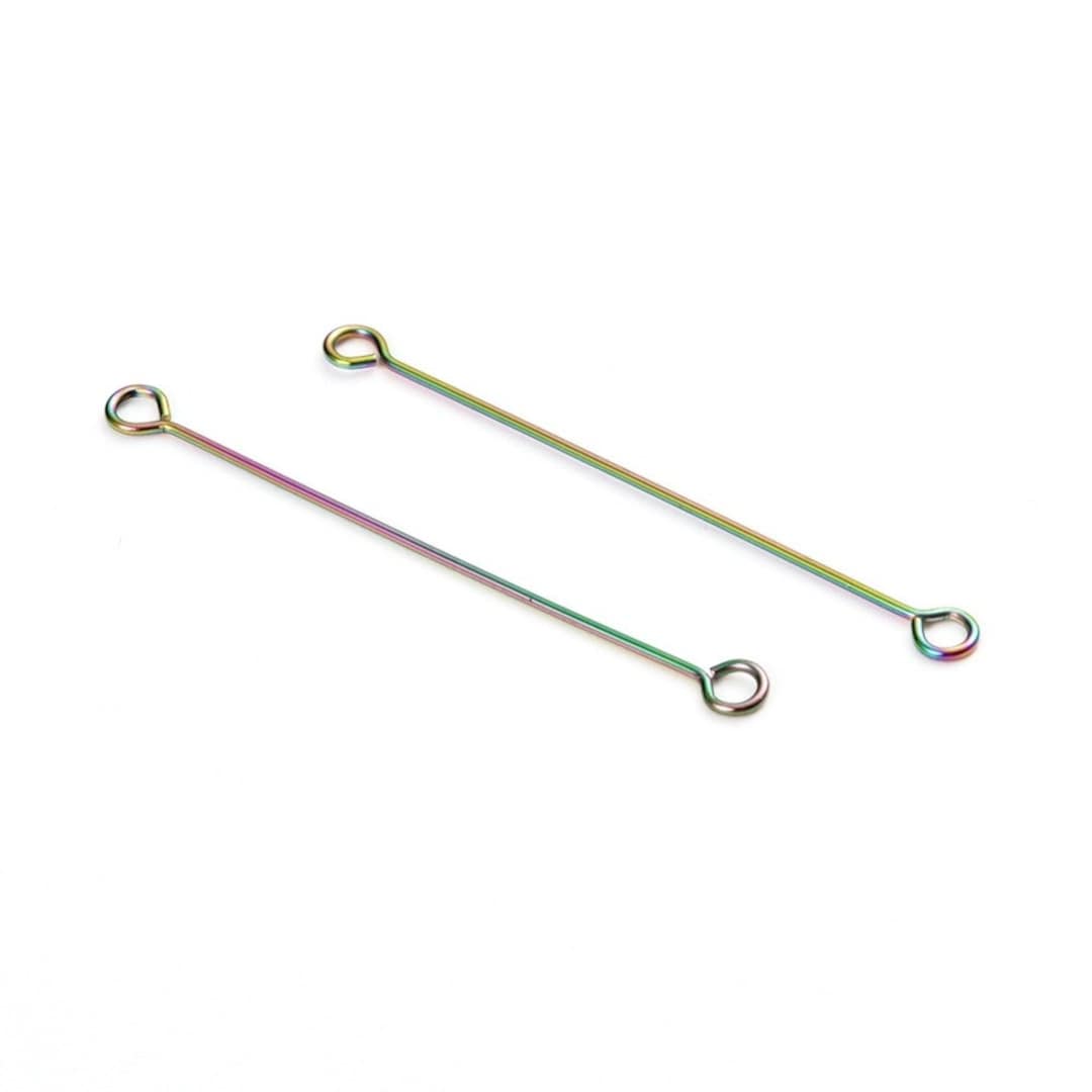 Rainbow Metal, 27mm Ion Plating(ip) 304 Stainless Steel Eye Pins ...