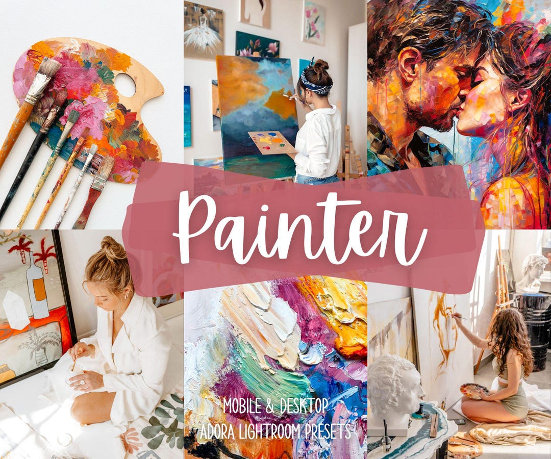 10 Presets Lightroom, Vibrant Artist Presets, Bright Art Preset, Fine ...