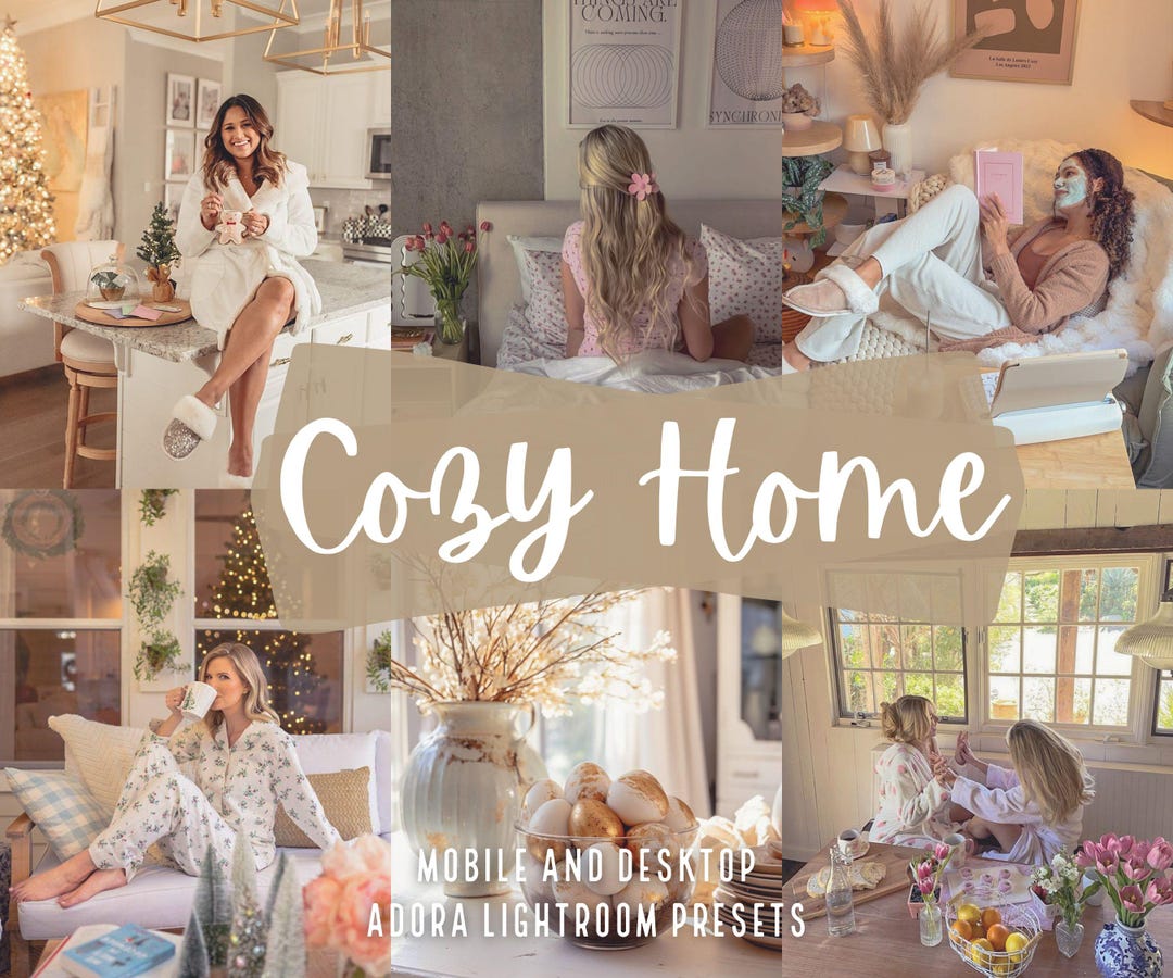 10 Cozy Home Presets Lightroom Mobile, Colorful Blogger Indoor Preset ...