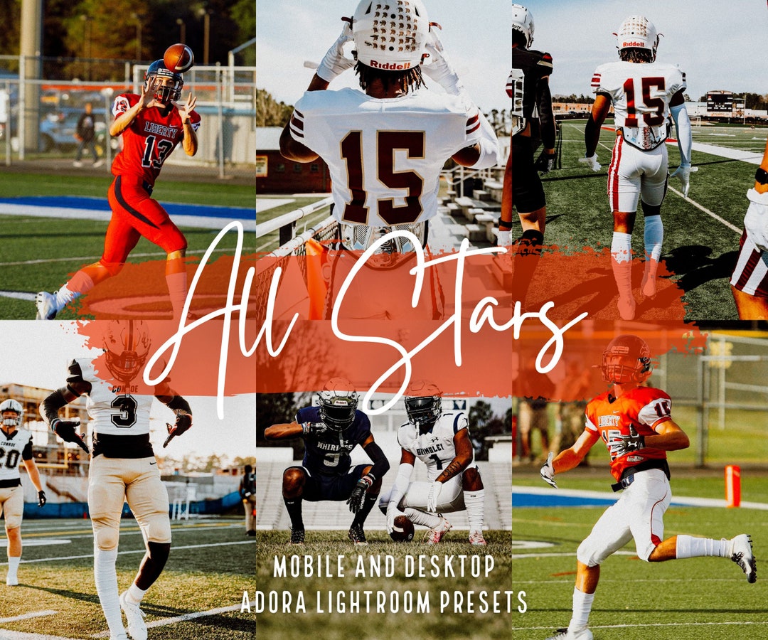 10 Football Lightroom Presets, Sports Presets, Mobile and Desktop ...
