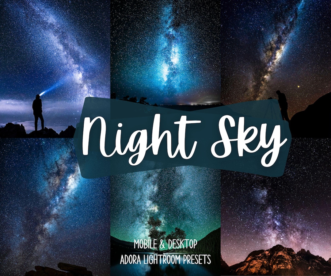 10 Milky Way Mobile Lightroom Presets, Astrophotography Presets, Star Presets, Night Sky Presets ...