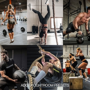 10 Crossfit Lightroom Presets, Moody Gym Presets, Fitness Influencer ...