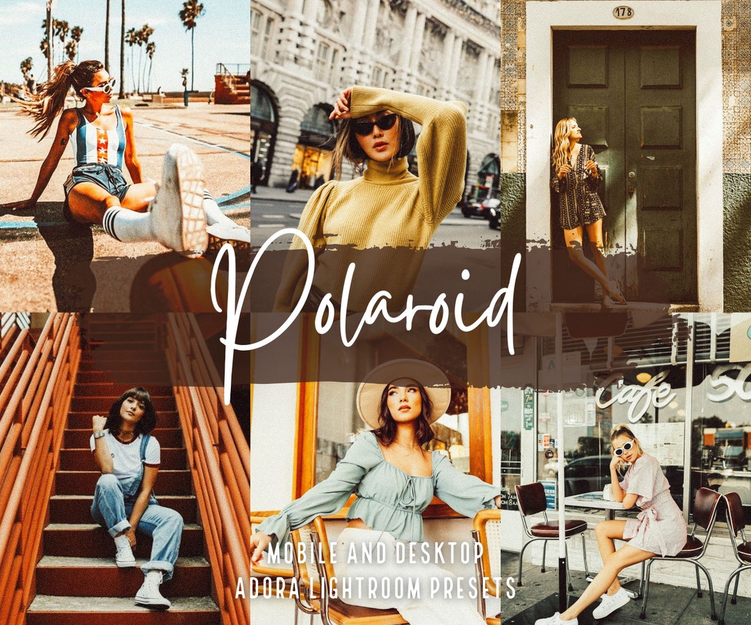 10 Polaroid Lightroom Mobile Presets, Analog Presets, Film Presets, Vintage Blogger Presets ...