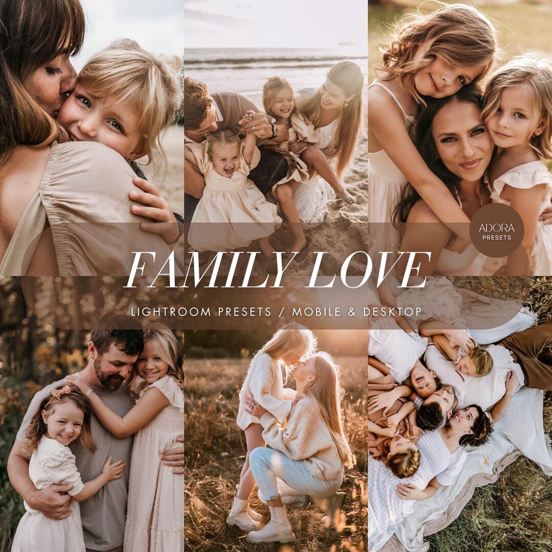 10 Family Mobile Presets Lightroom, Outdoor Presets, Warm Family ...