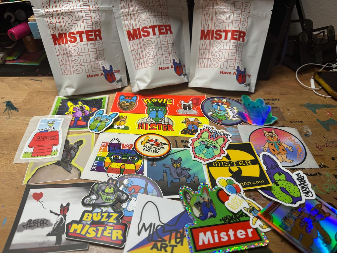 Mister Sticker Pack 20 Stickers - Etsy