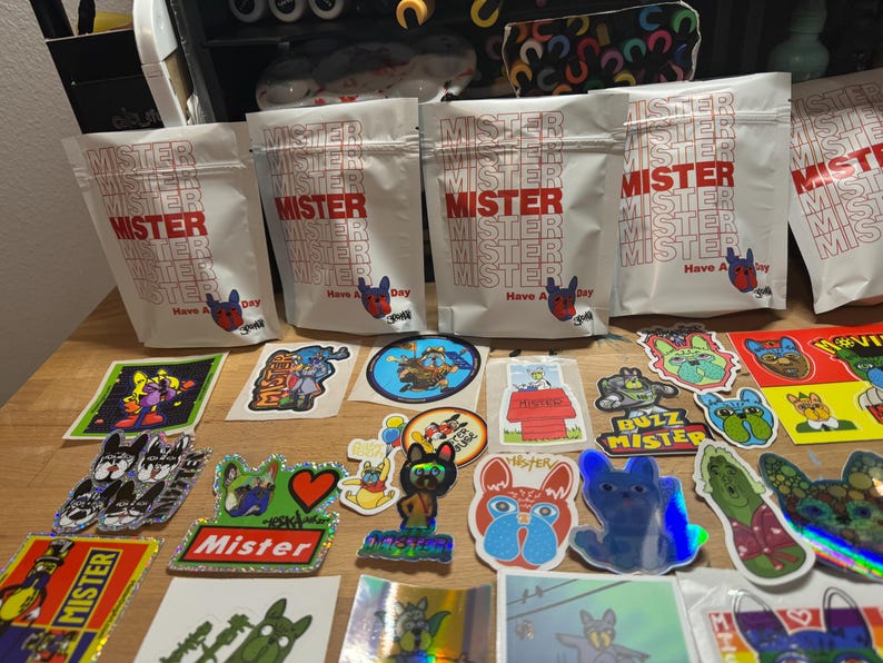Mister Sticker Pack 10 Stickers - Etsy