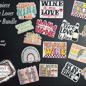 Wine Themed Stickers - Etsy