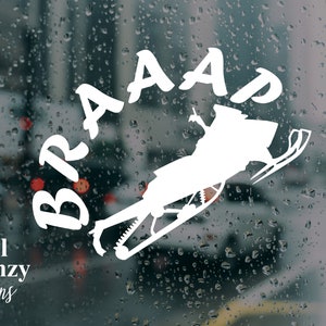 Braap Snowmobile Decal |snowmobile Sticker | Braap Decal - Etsy