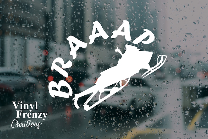 Braap Snowmobile Decal snowmobile Sticker Braap Decal - Etsy