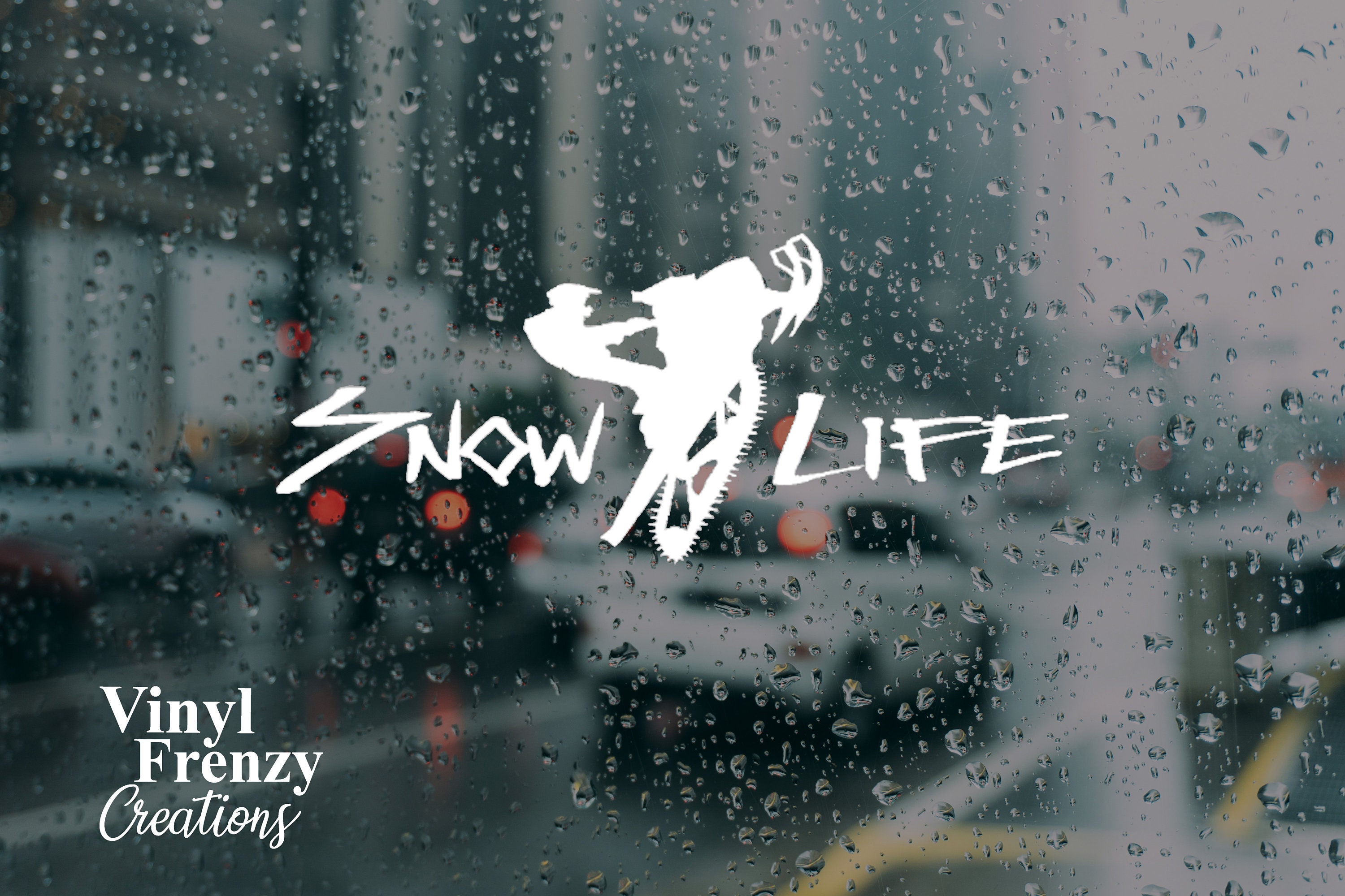 Snow Life Decal Snowmobile Decal Vinyl Decal - Etsy