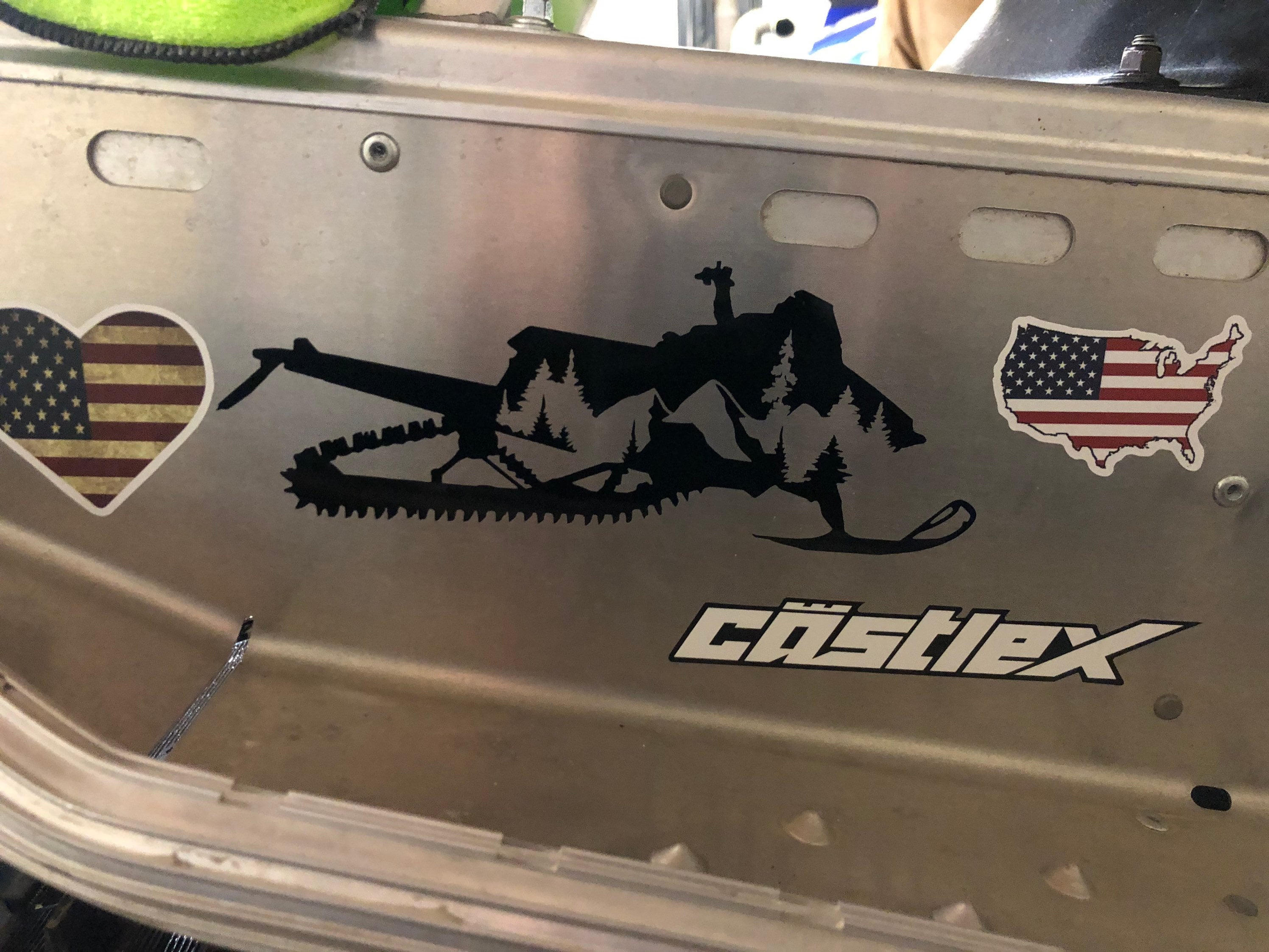 Snowmobile Vinyl Decal Snowmobile Sticker Trailer Sticker | Etsy