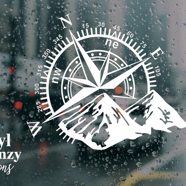 Compass Decal - Etsy