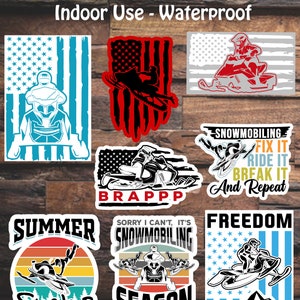 UPGRADED Snowmobile Sticker Bundle | Snowmobile Stickers | INDOOR ...