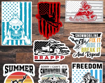 Set of 2 Snowmobile Registration Decals 2 INCH Numbers Lettering Decals ...