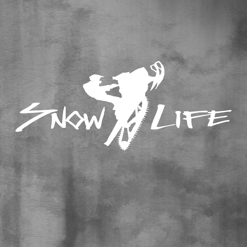 Snow Life Decal Snowmobile Decal Vinyl Decal | Etsy