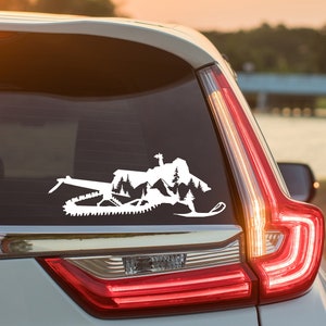 Snowmobile Vinyl Decal | Snowmobile Sticker | Trailer Sticker | Laptop ...