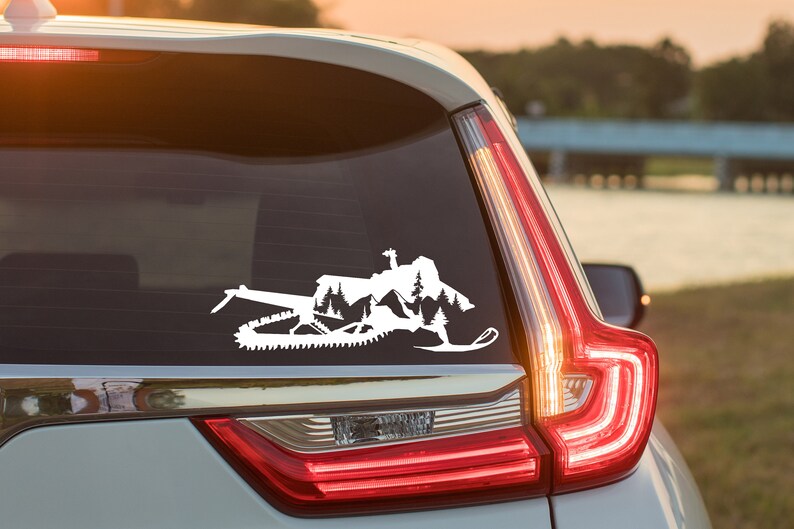 Snowmobile Vinyl Decal | Snowmobile Sticker | Trailer Sticker | Laptop ...