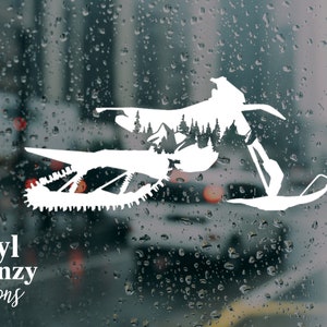 Snowmobile Vinyl Decal | Timber Sled, Snow Lover - Etsy