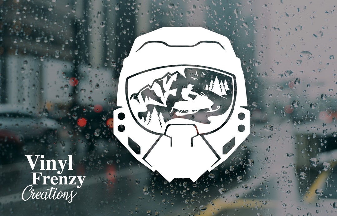 Snowmobile Vinyl Decal | Snowmobile Sticker | Trailer Sticker | Laptop ...