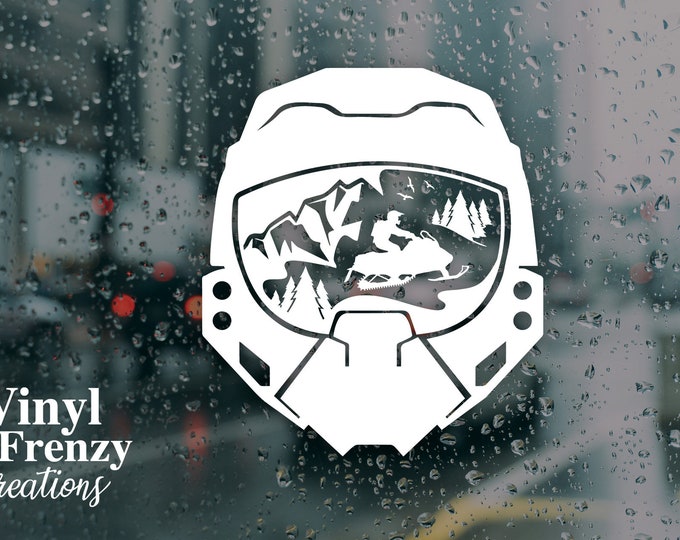 Snowmobile Vinyl Decal Sticker - VRS Decal - Heartbeat Car Window ...