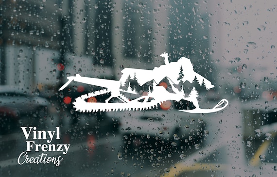 Snowmobile Vinyl Decal Snowmobile Sticker Trailer Sticker | Etsy