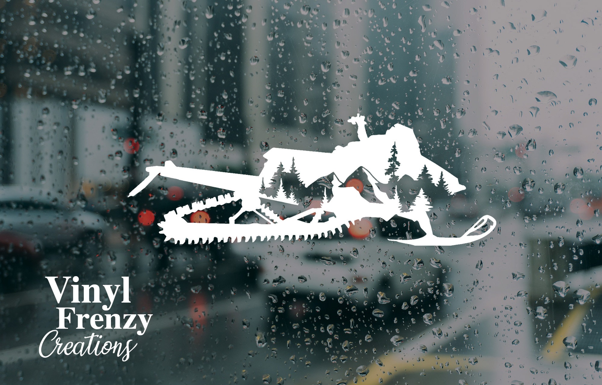 Snowmobile Vinyl Decal | Snowmobile Sticker | Trailer Sticker | Laptop ...