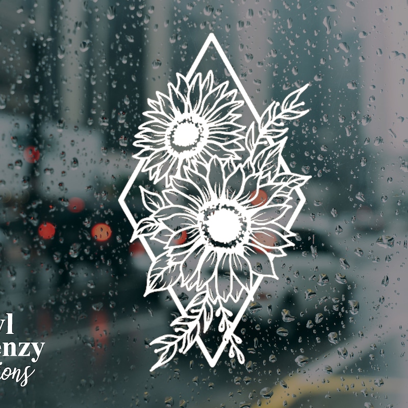 Sunflower Decal - Etsy
