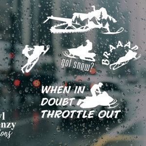 5 Piece Decal Bundle | Snowmobile Decal Bundle | Snowmobile Decals ...
