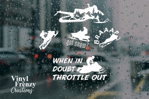 5 Piece Decal Bundle Snowmobile Decal Bundle Snowmobile - Etsy