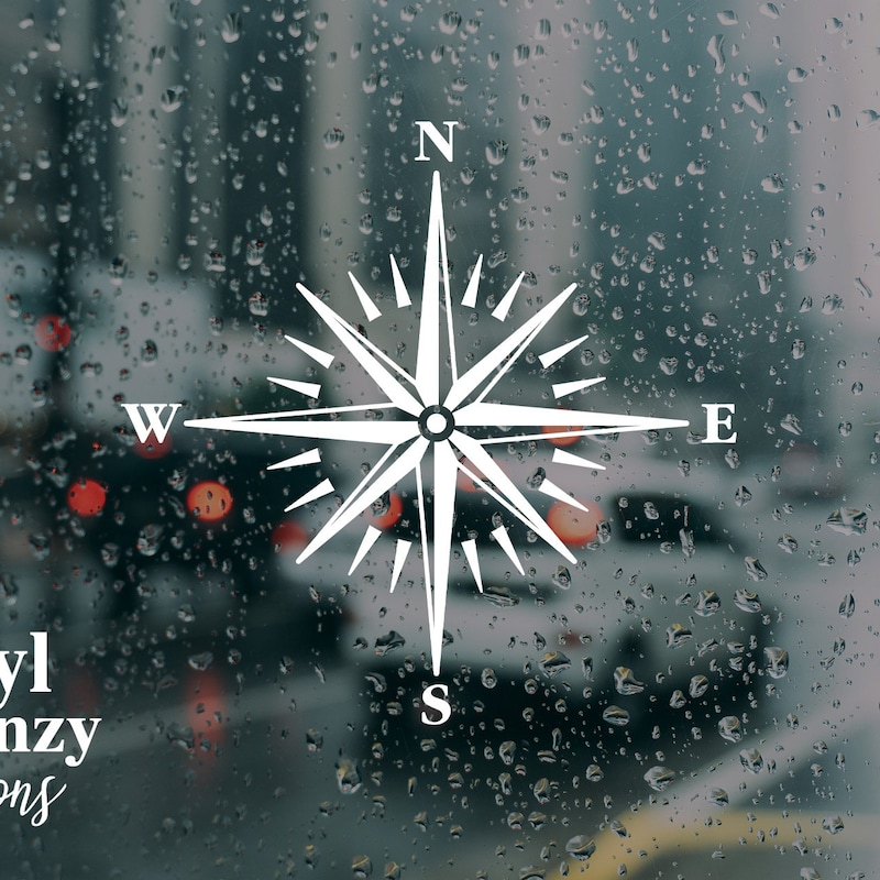 Compass Decal - Etsy