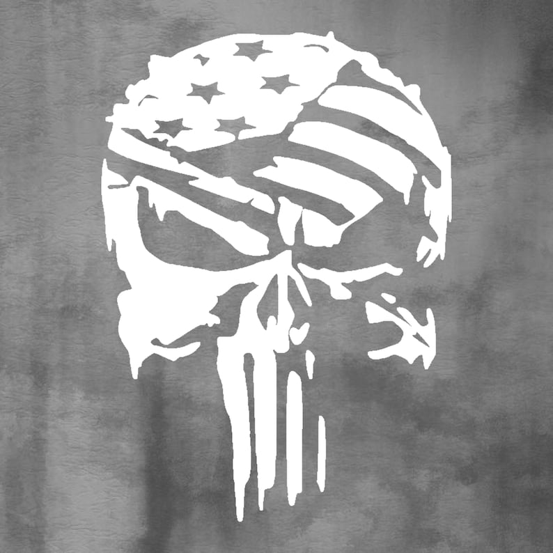 Punisher Inspired Decal Punisher Flag - Etsy
