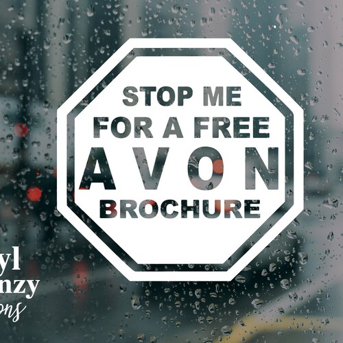 Avon Car Decal Avon Rep Vinyl Decal Avon Representative - Etsy