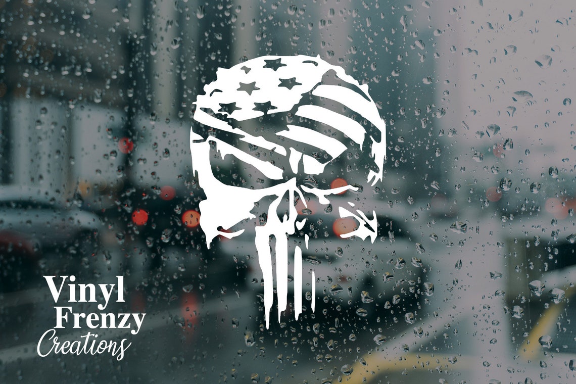 Punisher Inspired Decal Punisher Flag - Etsy