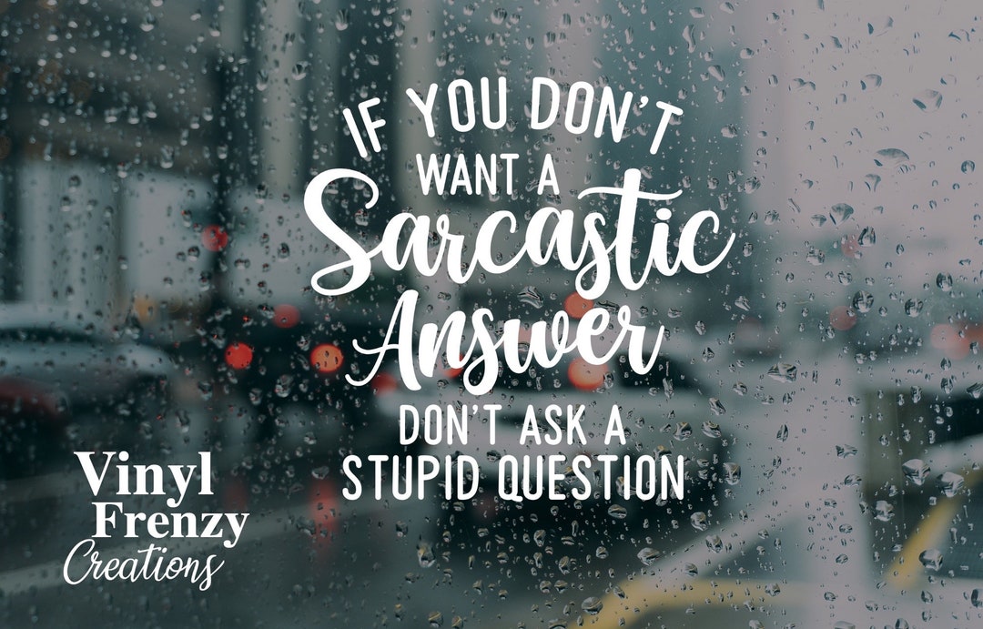 Funny Sarcastic Vinyl Decal Sticker Funny Joking Permanent Jokester Lol ...