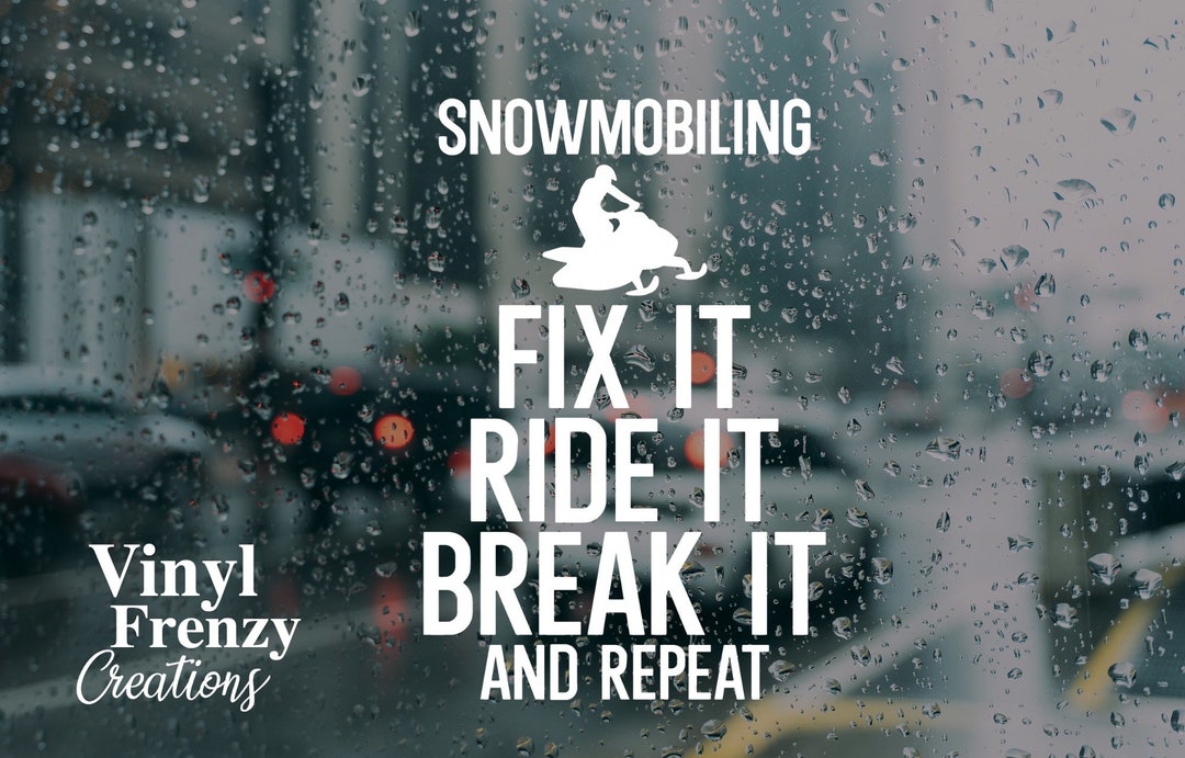 Snow Life Decal Snowmobile Decal Vinyl Decal Snow Lover - Etsy