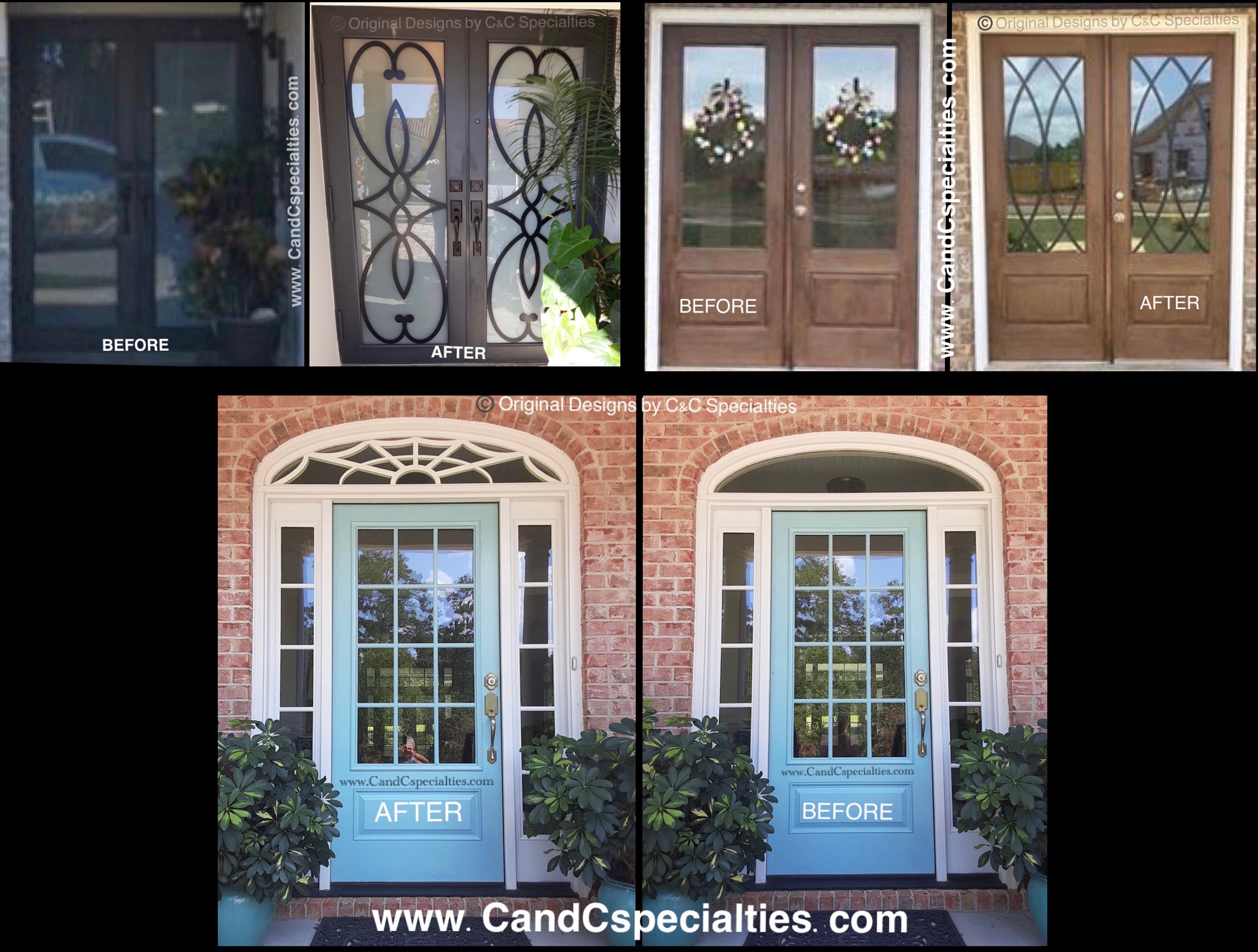 CUSTOM MULLION INSERTS - Kitchen Cabinet Doors - Glass or Flat Panel ...