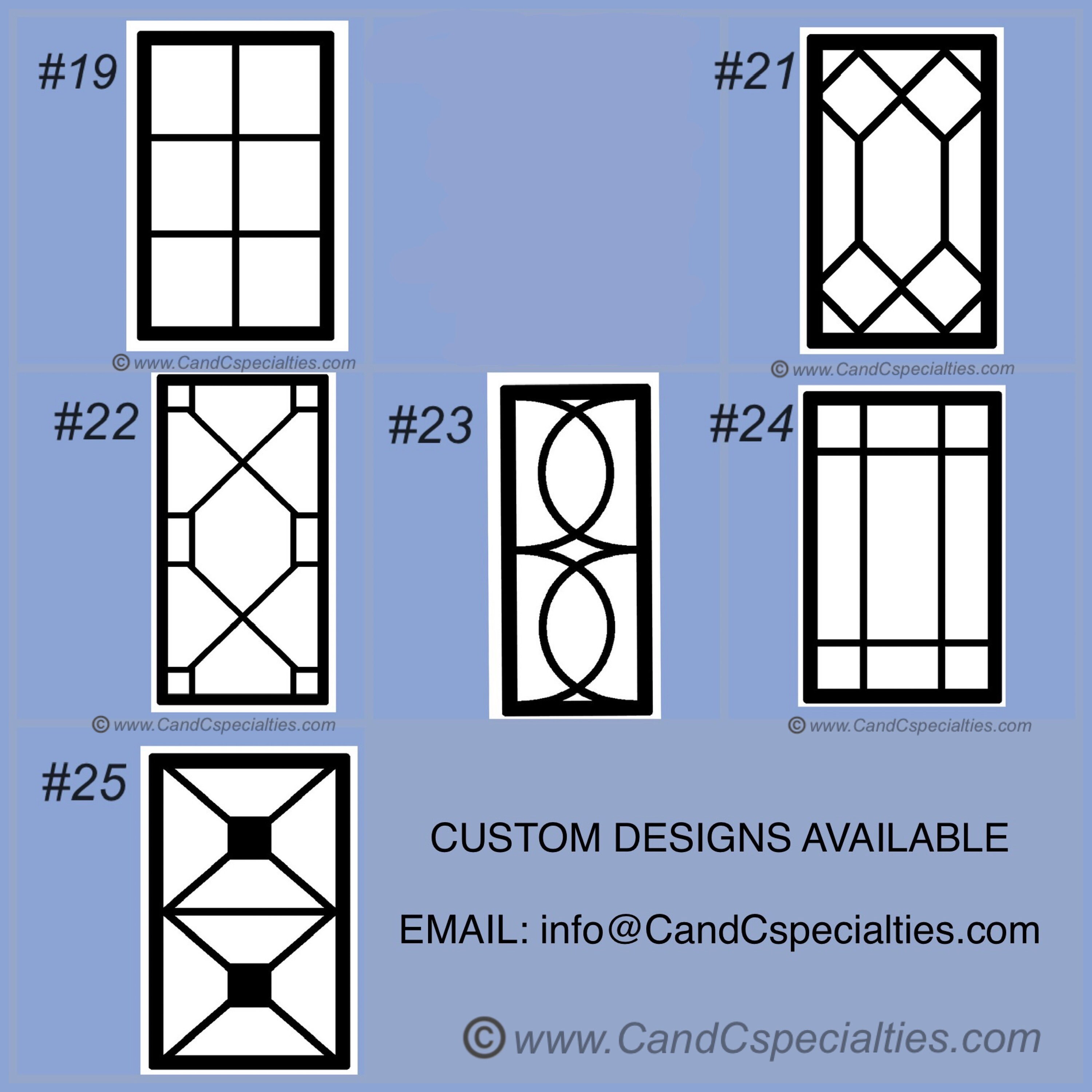 CUSTOM MULLION INSERTS - Kitchen Cabinet Doors - Glass or Flat Panel ...