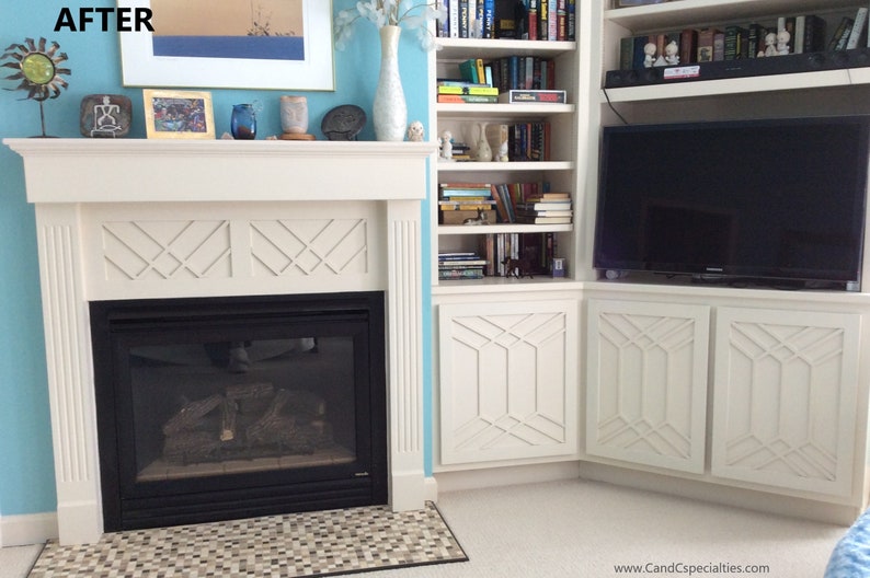 MULLION OVERLAY INSERTS Furniture Wall Mirror Decor - Etsy